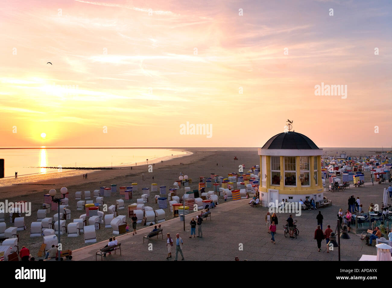 Pavilion, Borkum, the East Frisians, Germany Stock Photo - Alamy