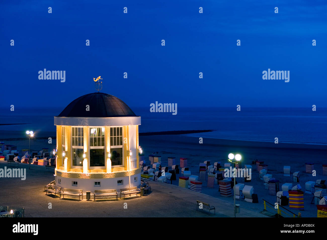 Pavilion, Borkum, the East Frisians, Germany Stock Photo - Alamy