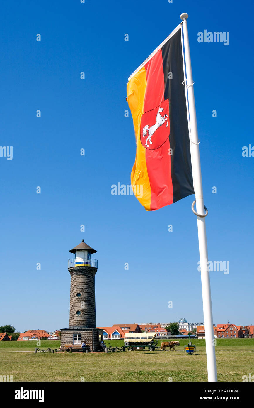 Lighthouse, Juist, the East Frisians, Germany Stock Photo - Alamy