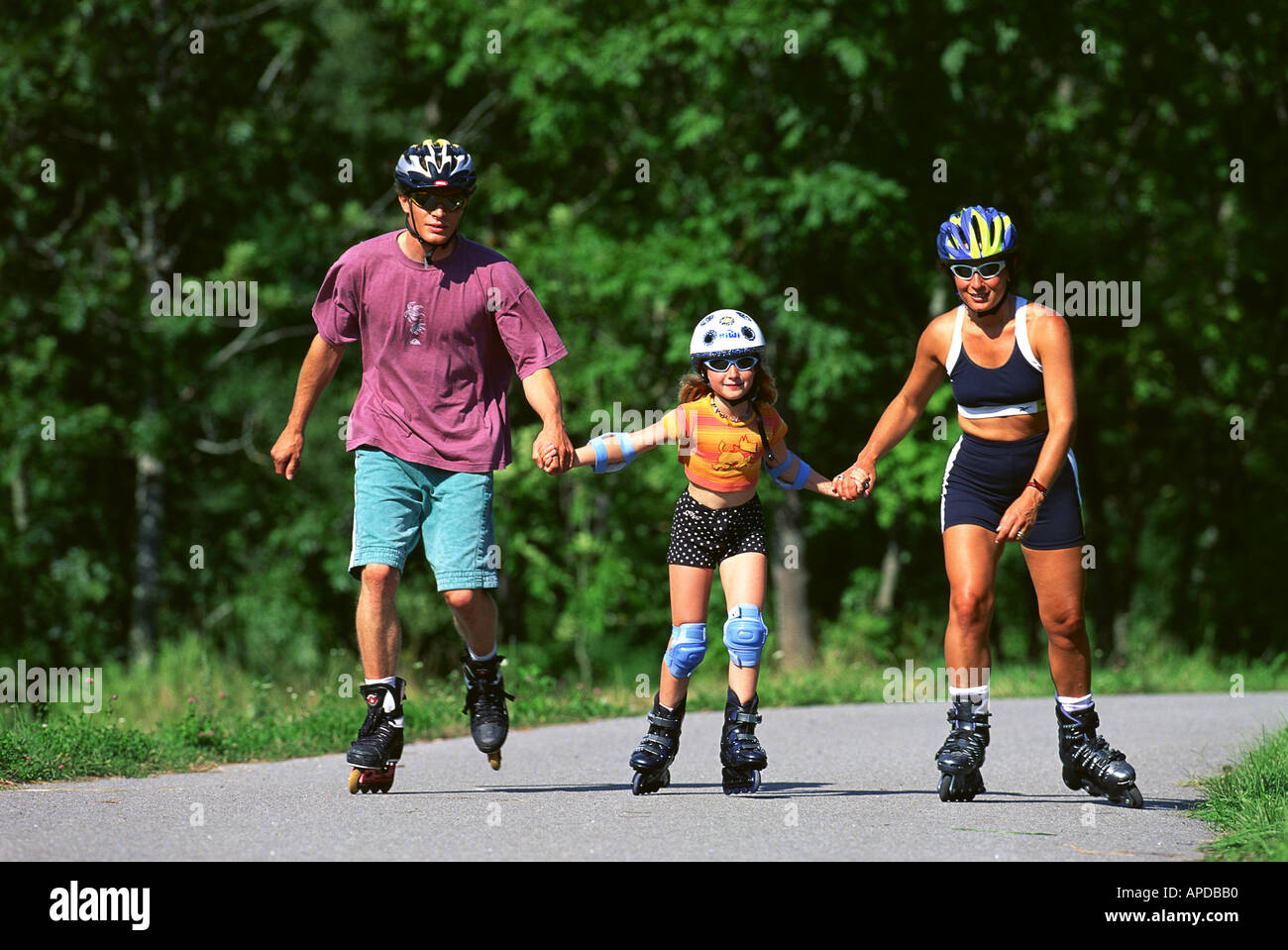 Sport Street Inline Skating Rollerblading Stock Photo - Alamy