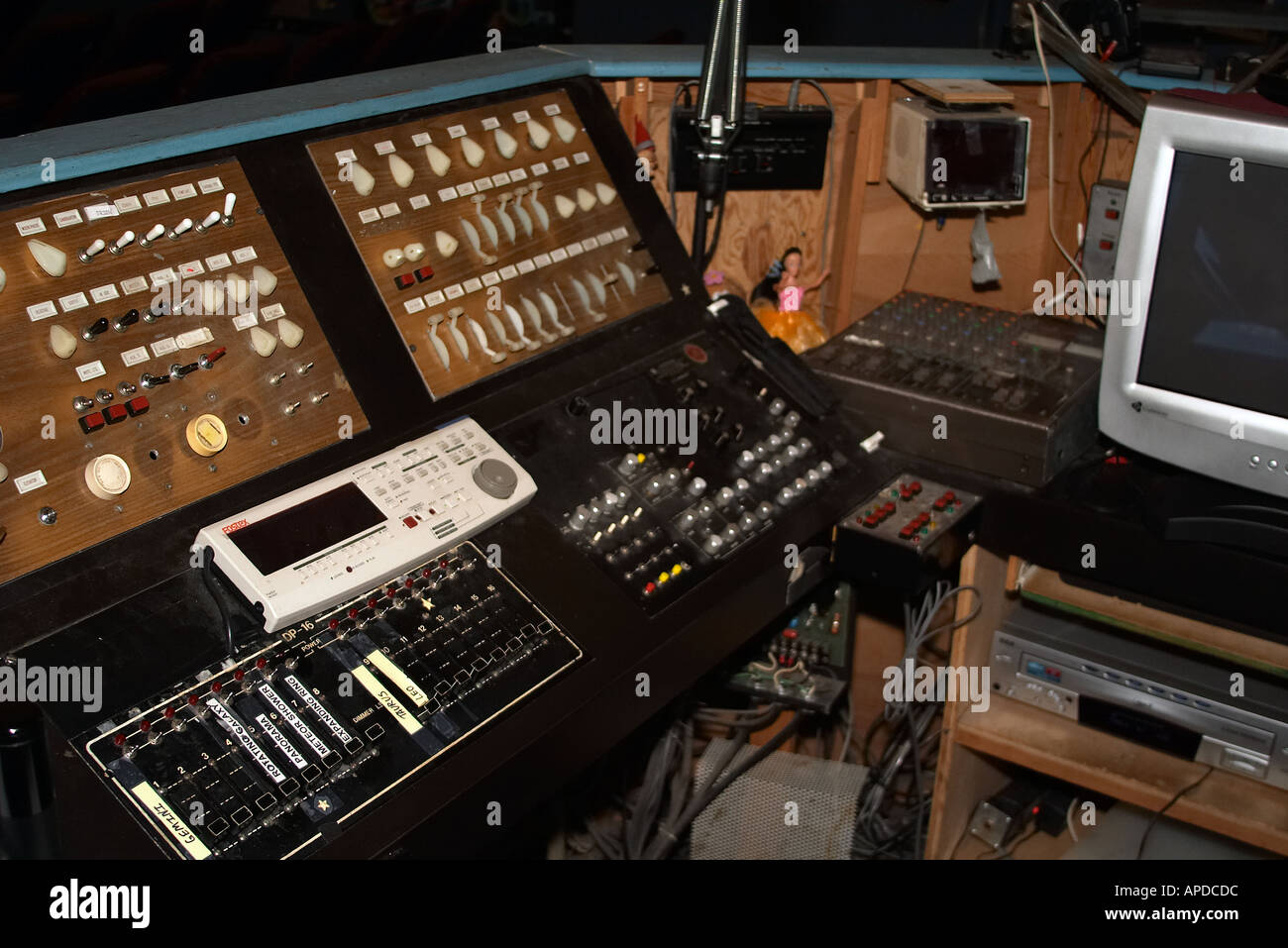 Planetarium control console Stock Photo - Alamy