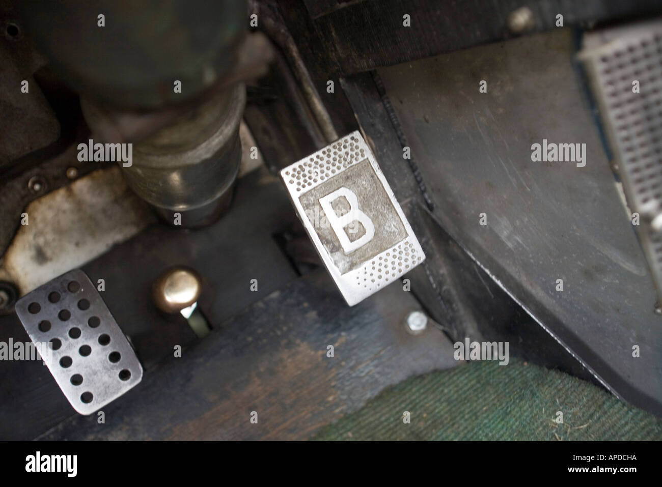 pedals of a 1929 Long chassis Blue Label three litre vintage Bentley ...