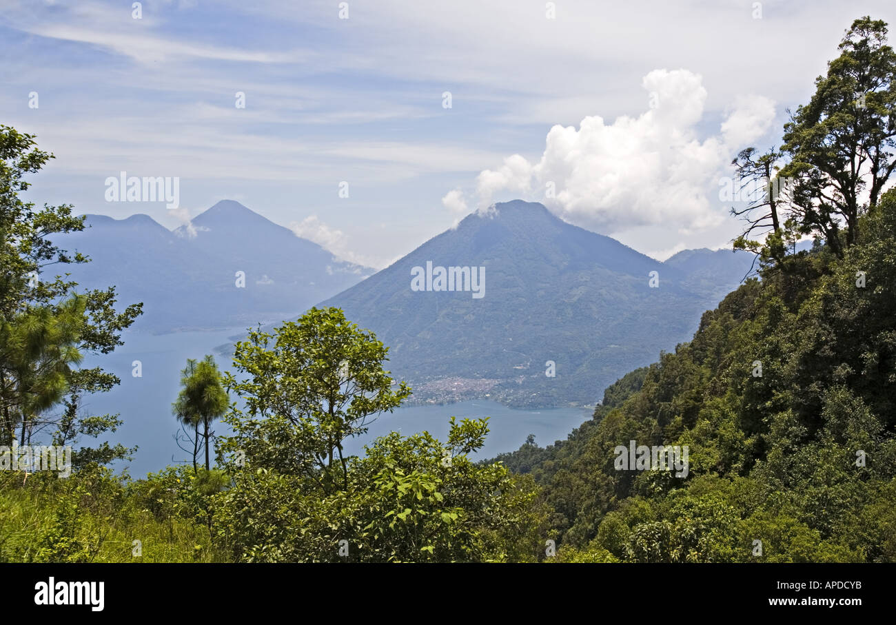 GUATEMALA LAKE ATITLAN View of Lake Atitlan Guatemala Stock Photo - Alamy