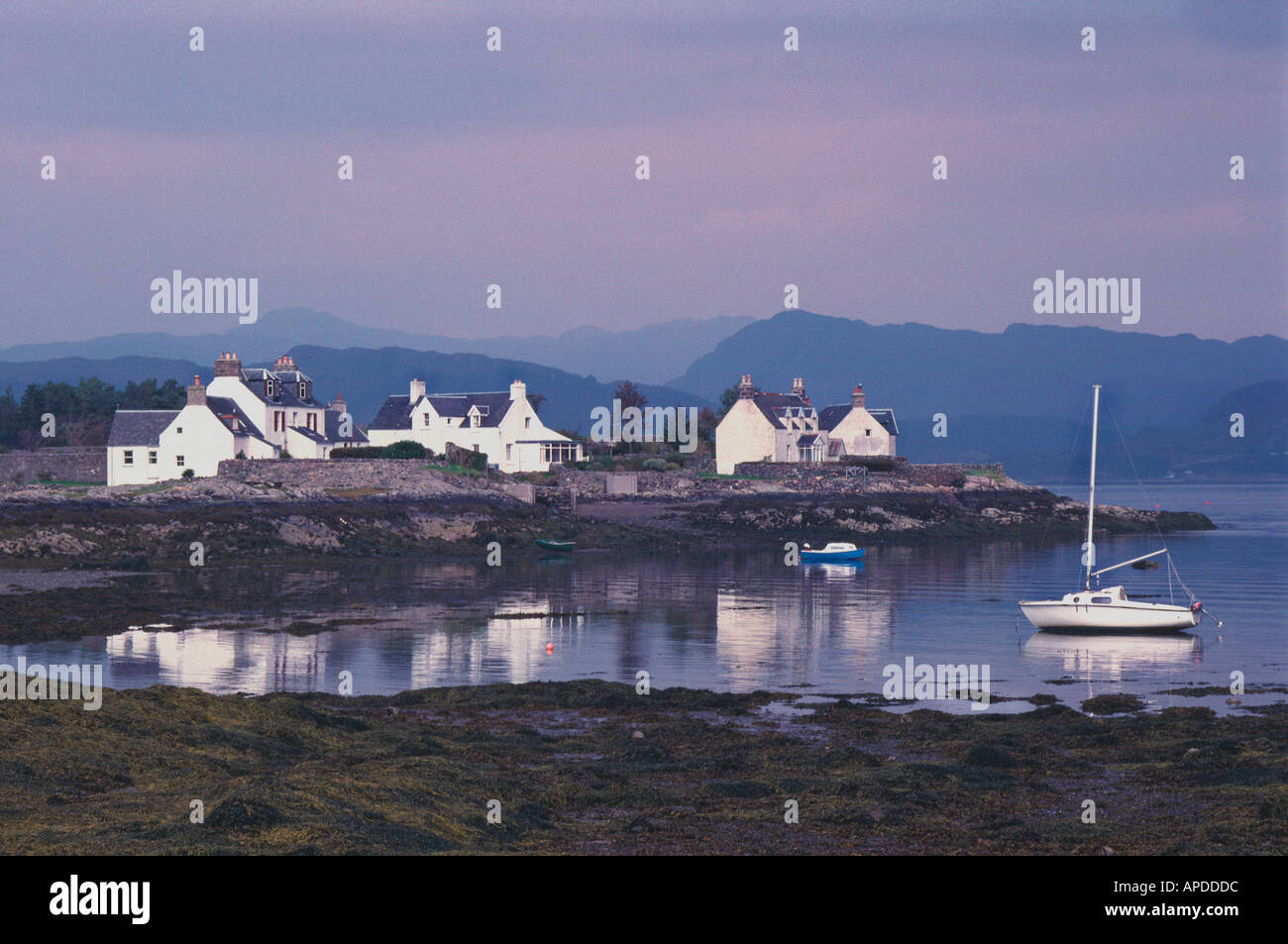 Scottish Highlands Plockton village on Loch Carron Stock Photo - Alamy