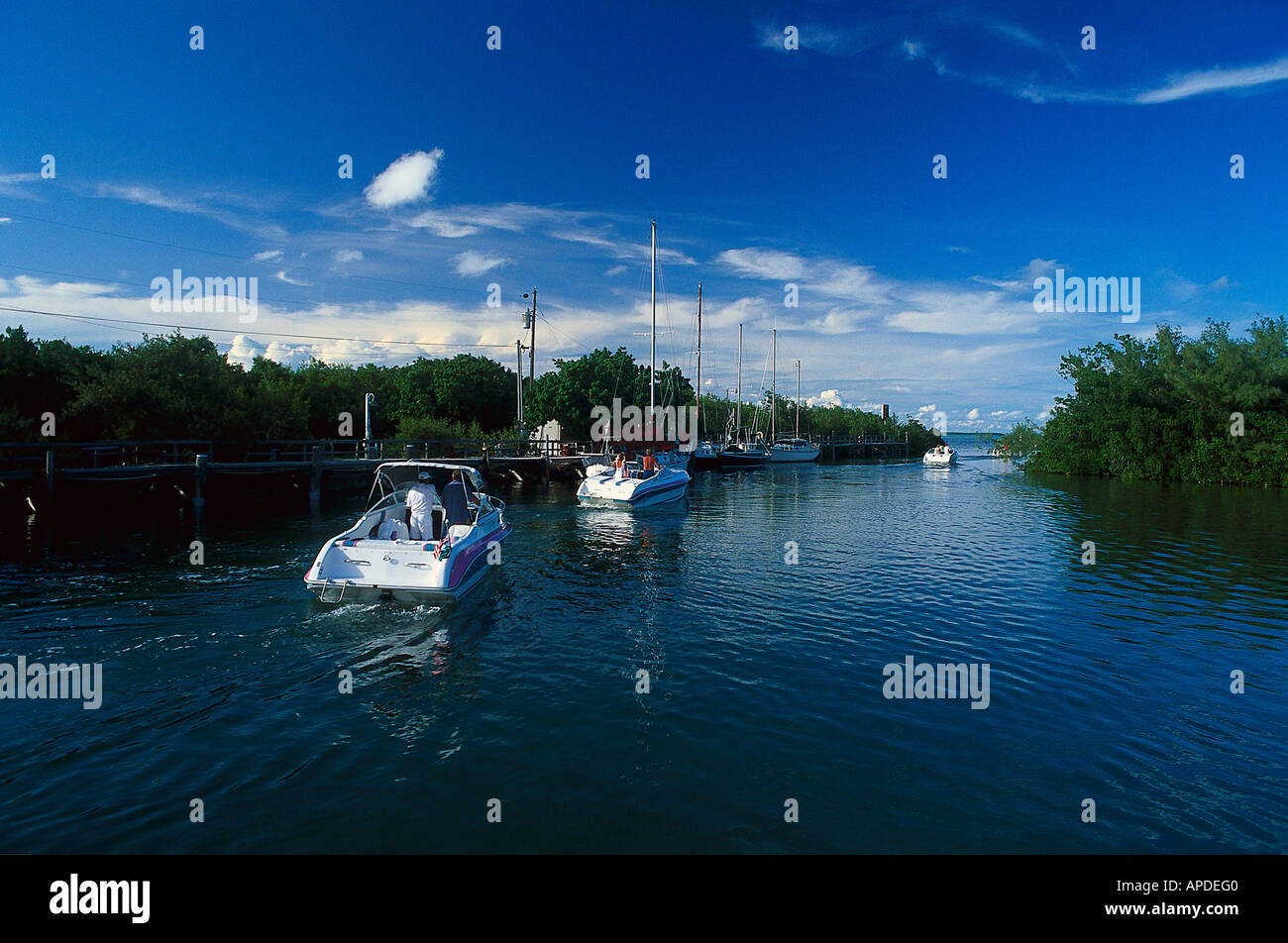 Yacht-harbor, Key Largo, Florida USA Stock Photo - Alamy