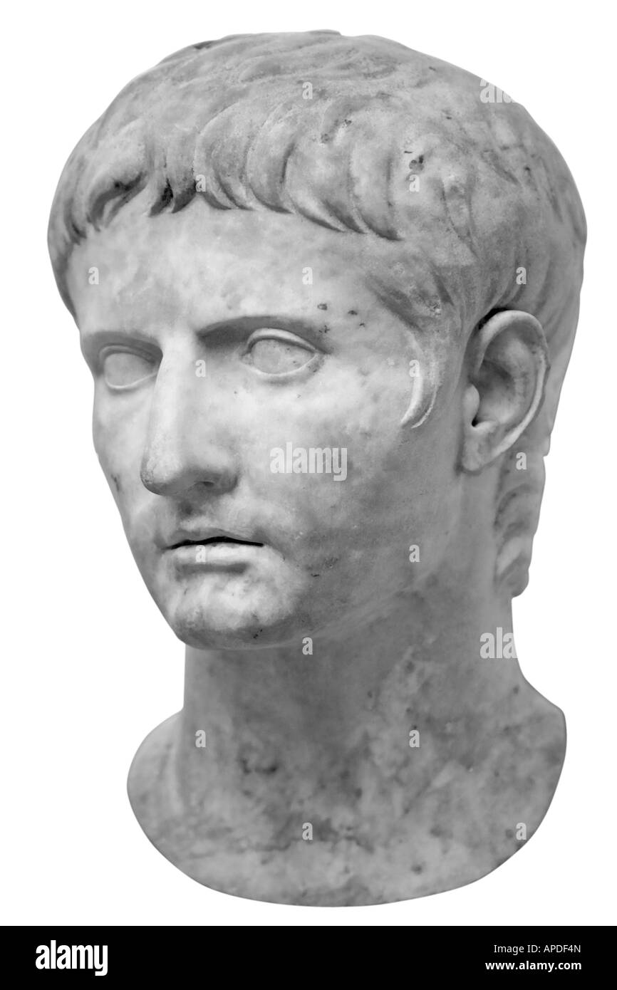 Marble portrait bust of the Emperor Augustus Stock Photo - Alamy