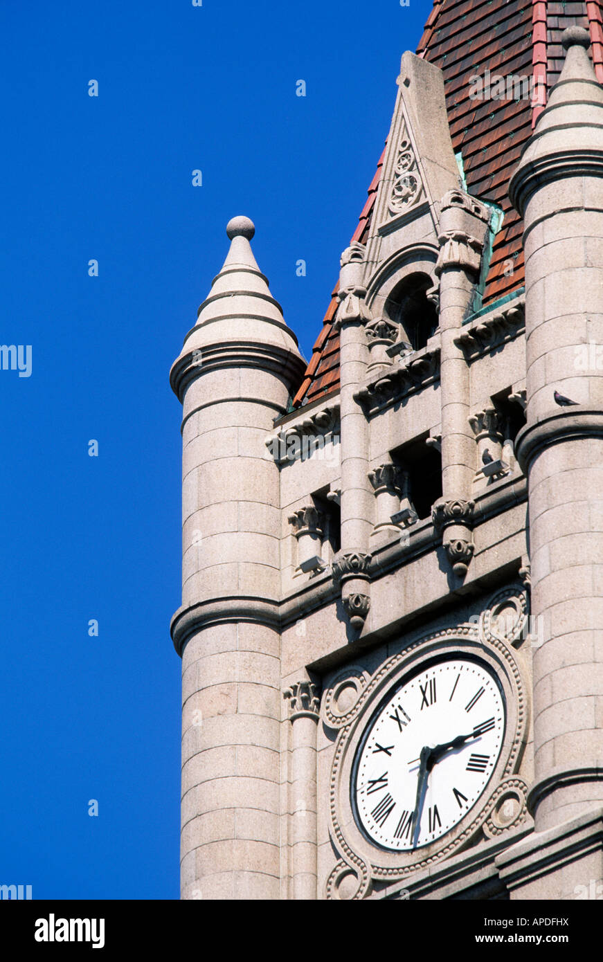 CLOCK TOWER OF HISTORIC LANDMARK CENTER IN THE RICE PARK AREA OF ...