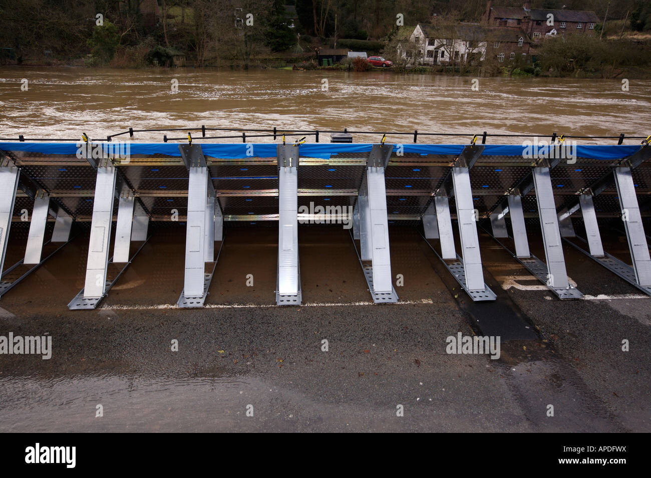 Flood barrier ironbridge hi-res stock photography and images - Alamy