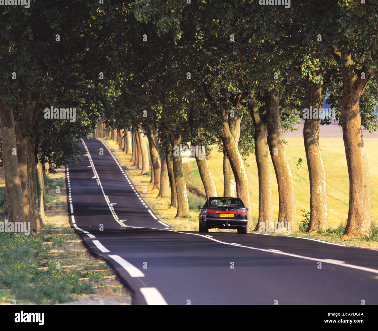 FRANCE TYPICAL ROAD Stock Photo - Alamy