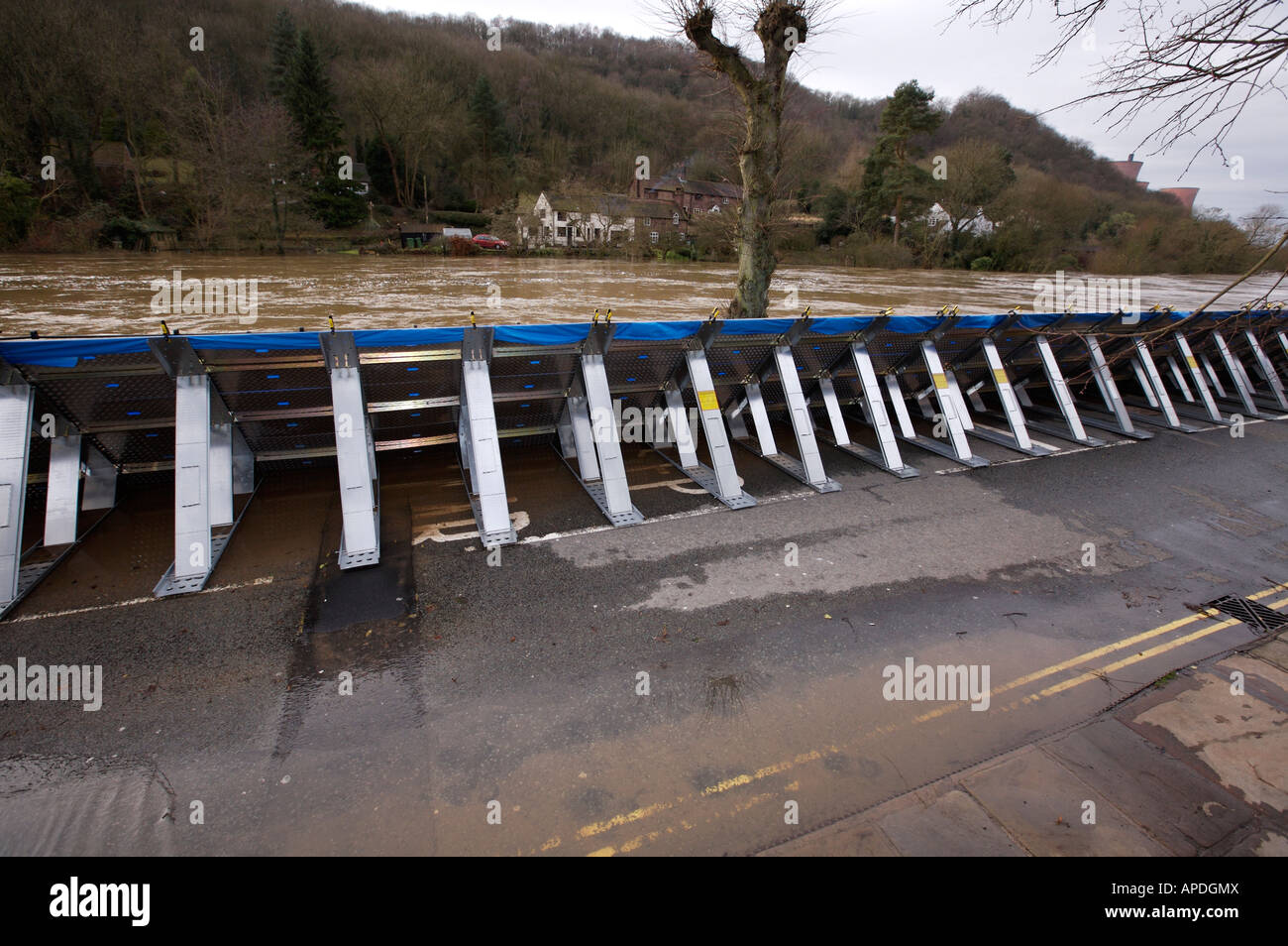 Ironbridge flood barrier hi-res stock photography and images - Alamy