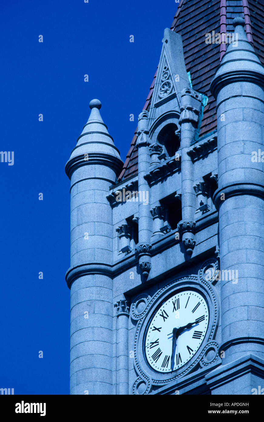 CLOCK TOWER OF HISTORIC LANDMARK CENTER IN THE RICE PARK AREA OF ...