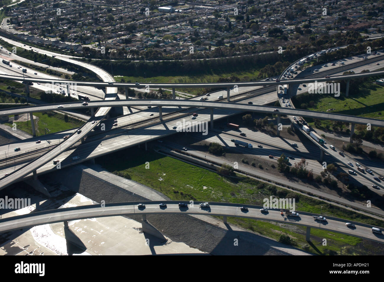 Los Angeles freeways CA Stock Photo - Alamy