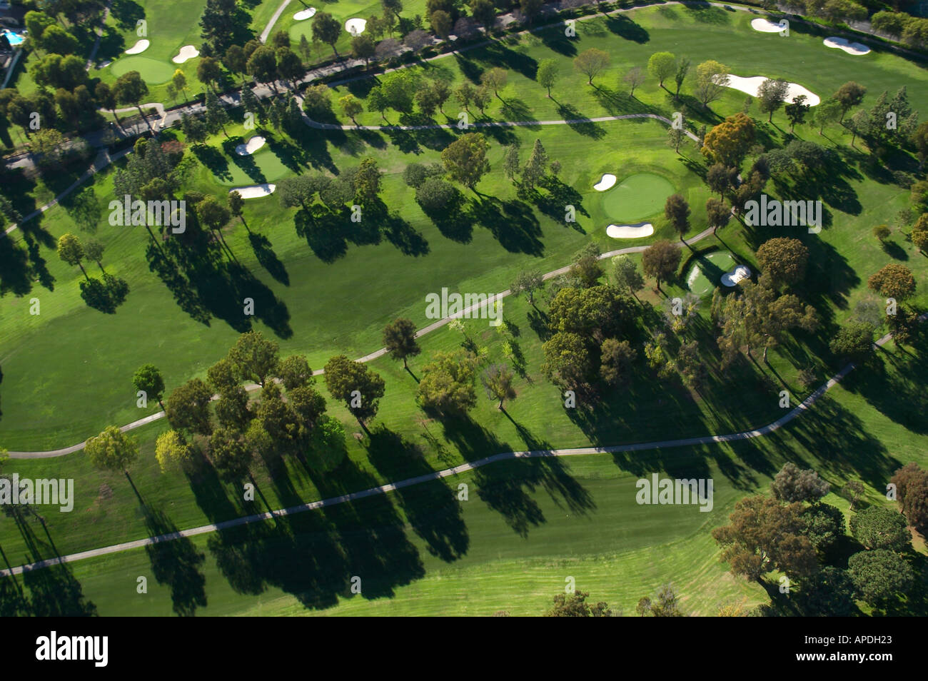 aerial of golf course Stock Photo - Alamy
