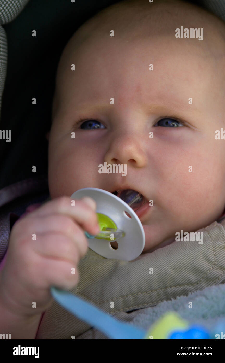 baby with pacifier Stock Photo - Alamy