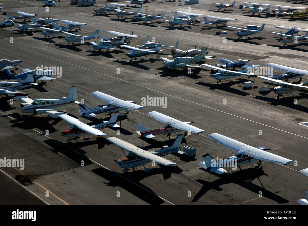 aerial of small craft airport CA Stock Photo - Alamy