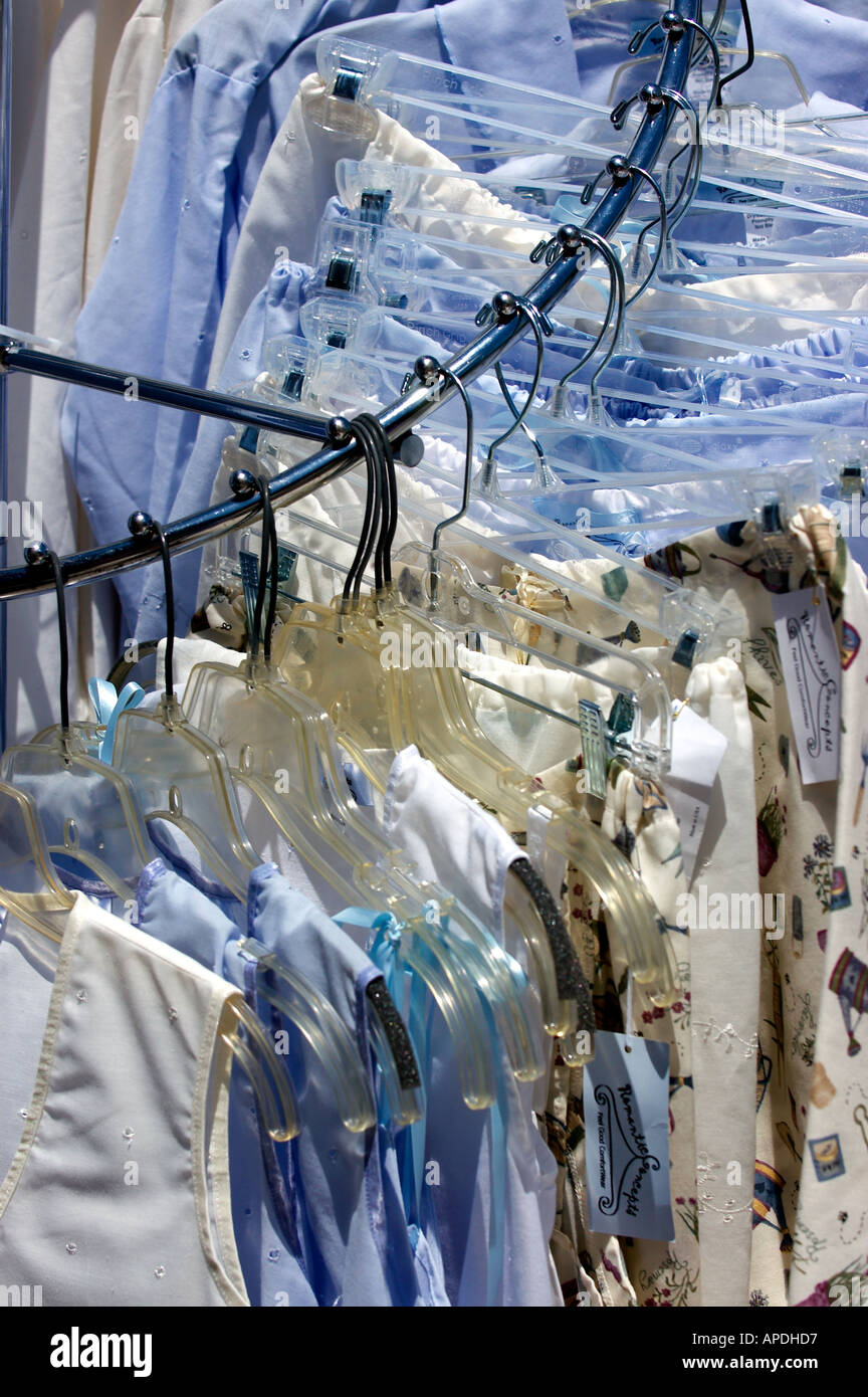 clothes on hangars Stock Photo - Alamy