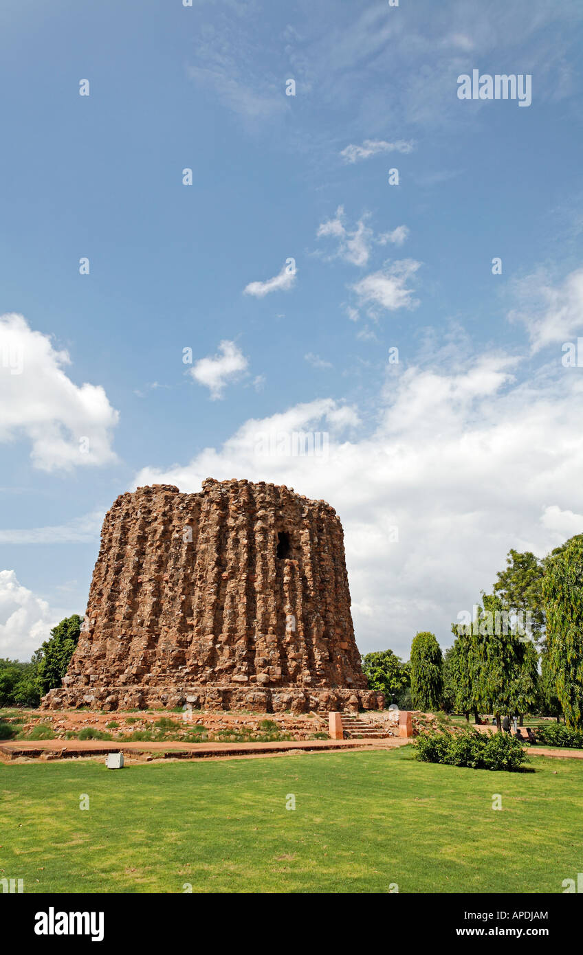 Unfinished Alai Minar tower at the Qutb Minar Complex Greater Delhi ...