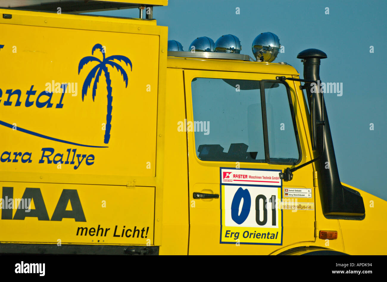 Unimog Truck in desert race trim Stock Photo - Alamy