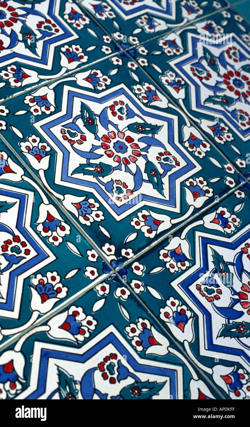 Detail of Islamic tiles Stock Photo - Alamy
