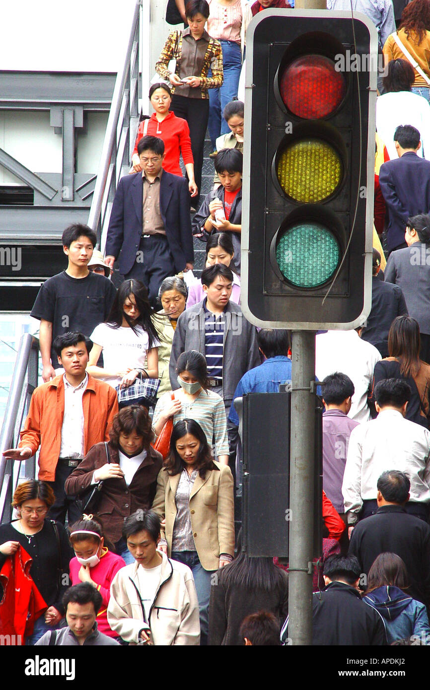 Moving people, Shanghai China Stock Photo - Alamy