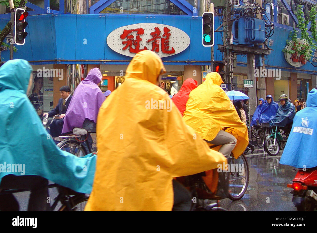 Colorful capes, Shanghai China Stock Photo - Alamy