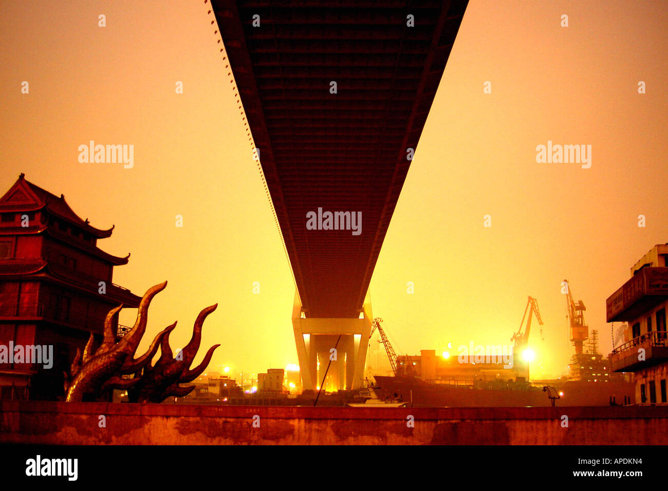 Nanpu bridge, Shanghai China Stock Photo - Alamy