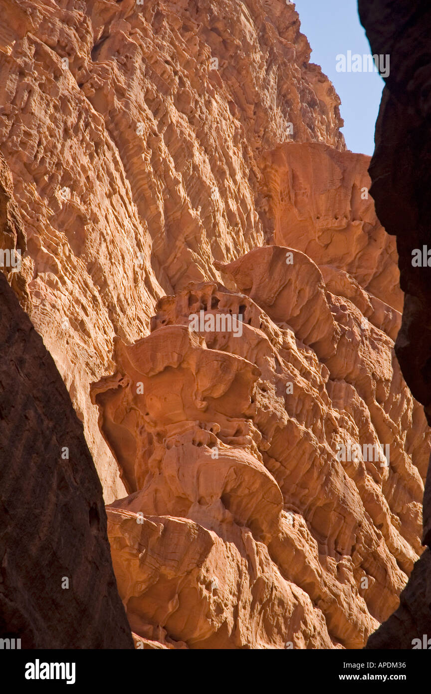 Khaz'ali Canyon, Ravine Geological rock formation, Wadi Rum, Hashemite ...