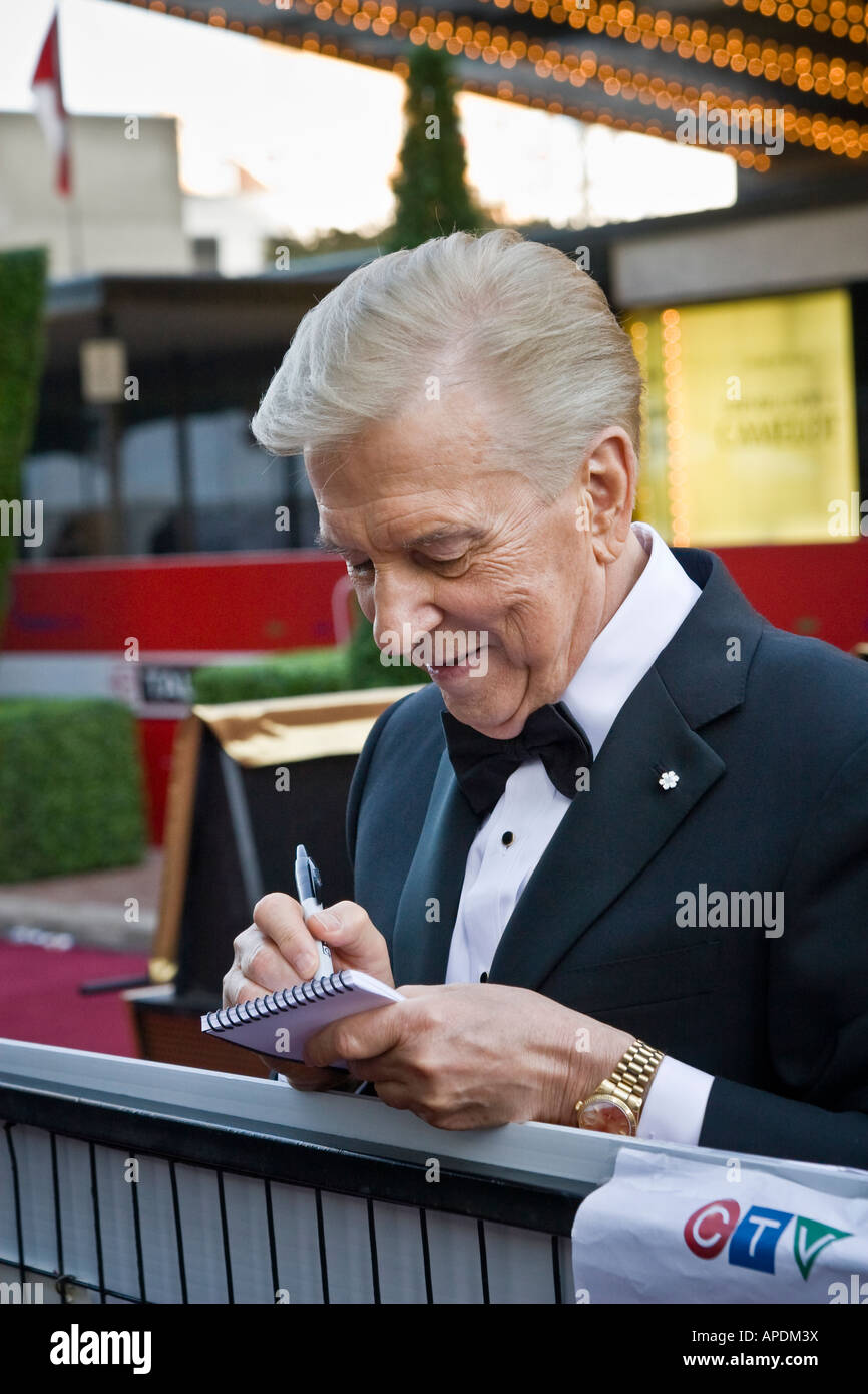 Lloyd Robertson Canadian television host signing autographs Chief ...