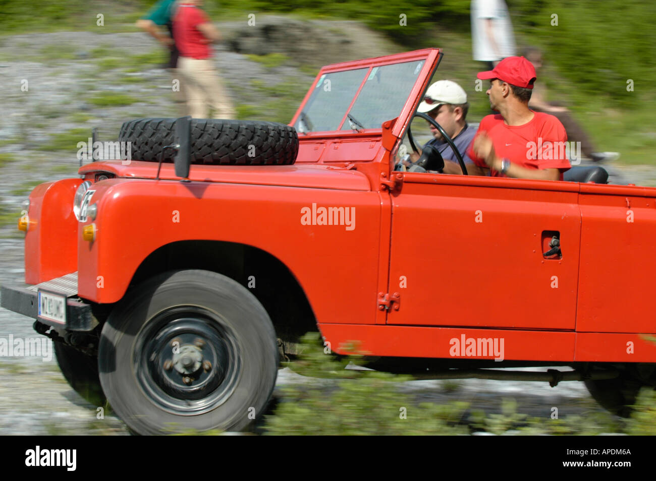 Land Rover Serie 2 109 LWB red Stock Photo - Alamy