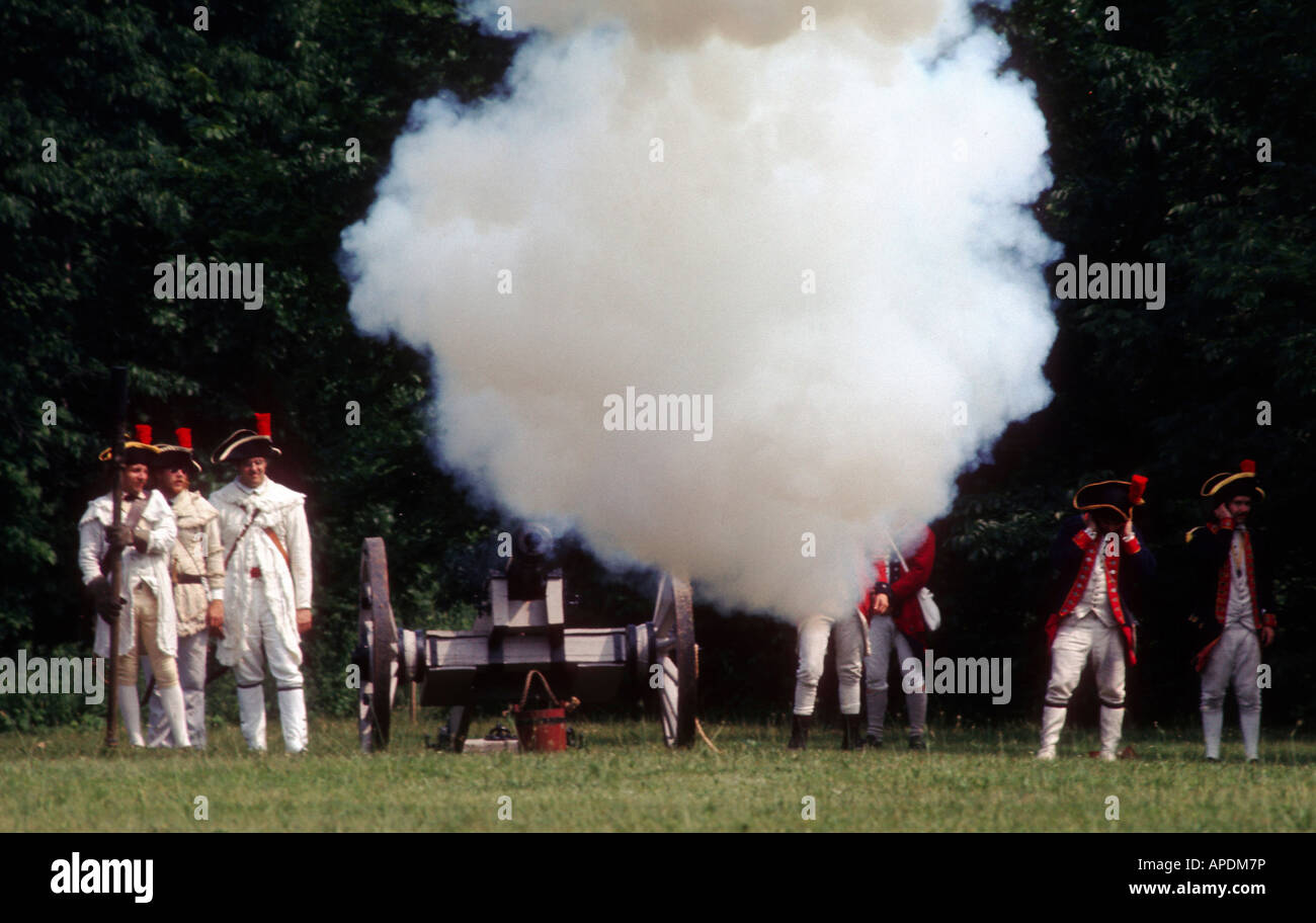 A revolutionary War re-enactment Stock Photo - Alamy
