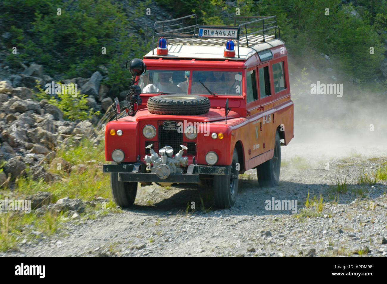 Land Rover Serie 2a 109 Station Wagon LWB as a fire engine with pump ...