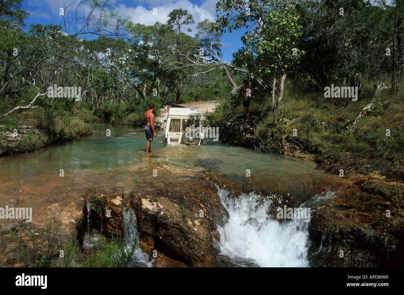 River crossing 4WD Telegraph Track, Cape York Peninsula, Outback ...