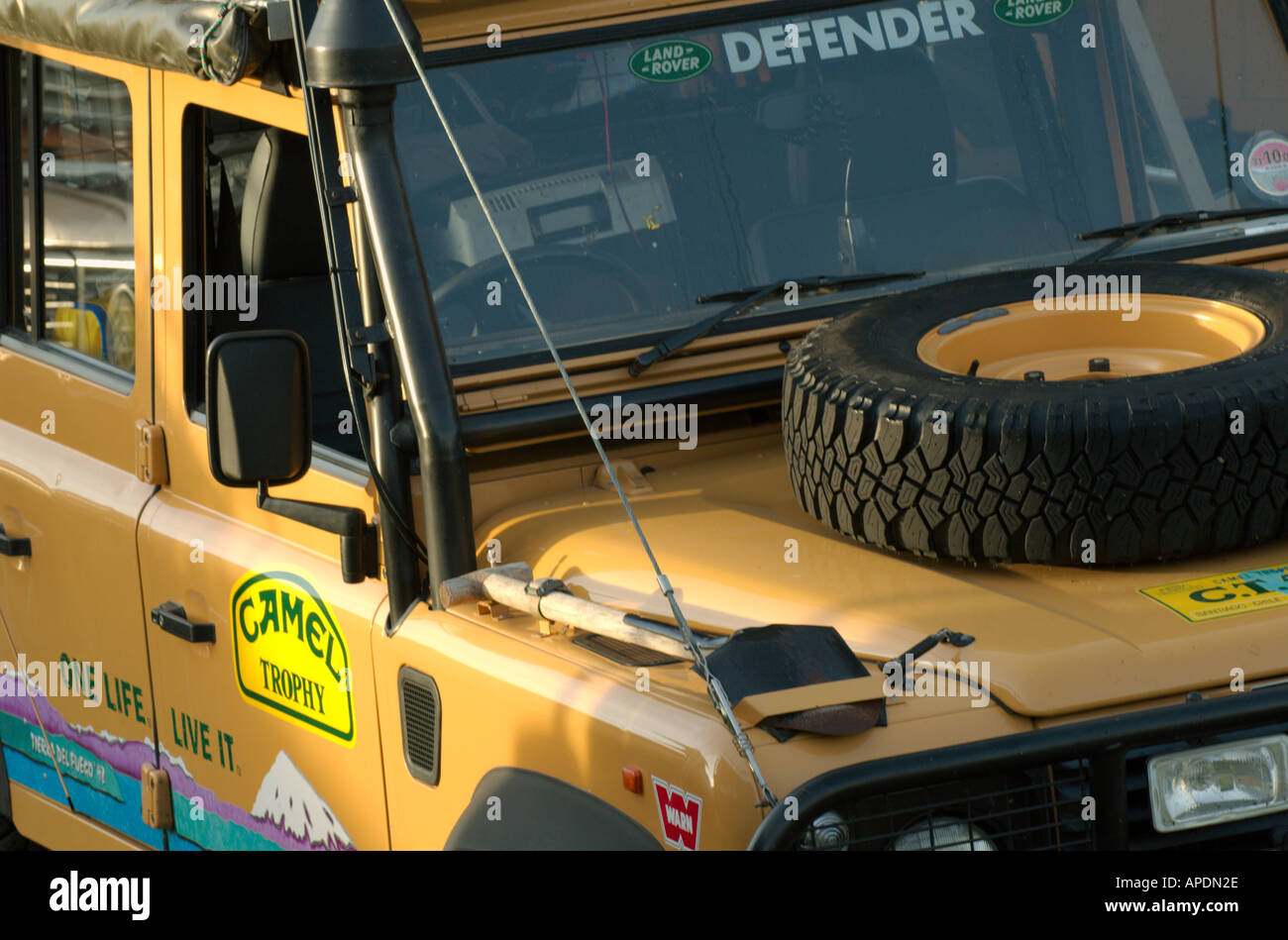 Camel Trophy Land Rover Defender Stock Photo - Alamy