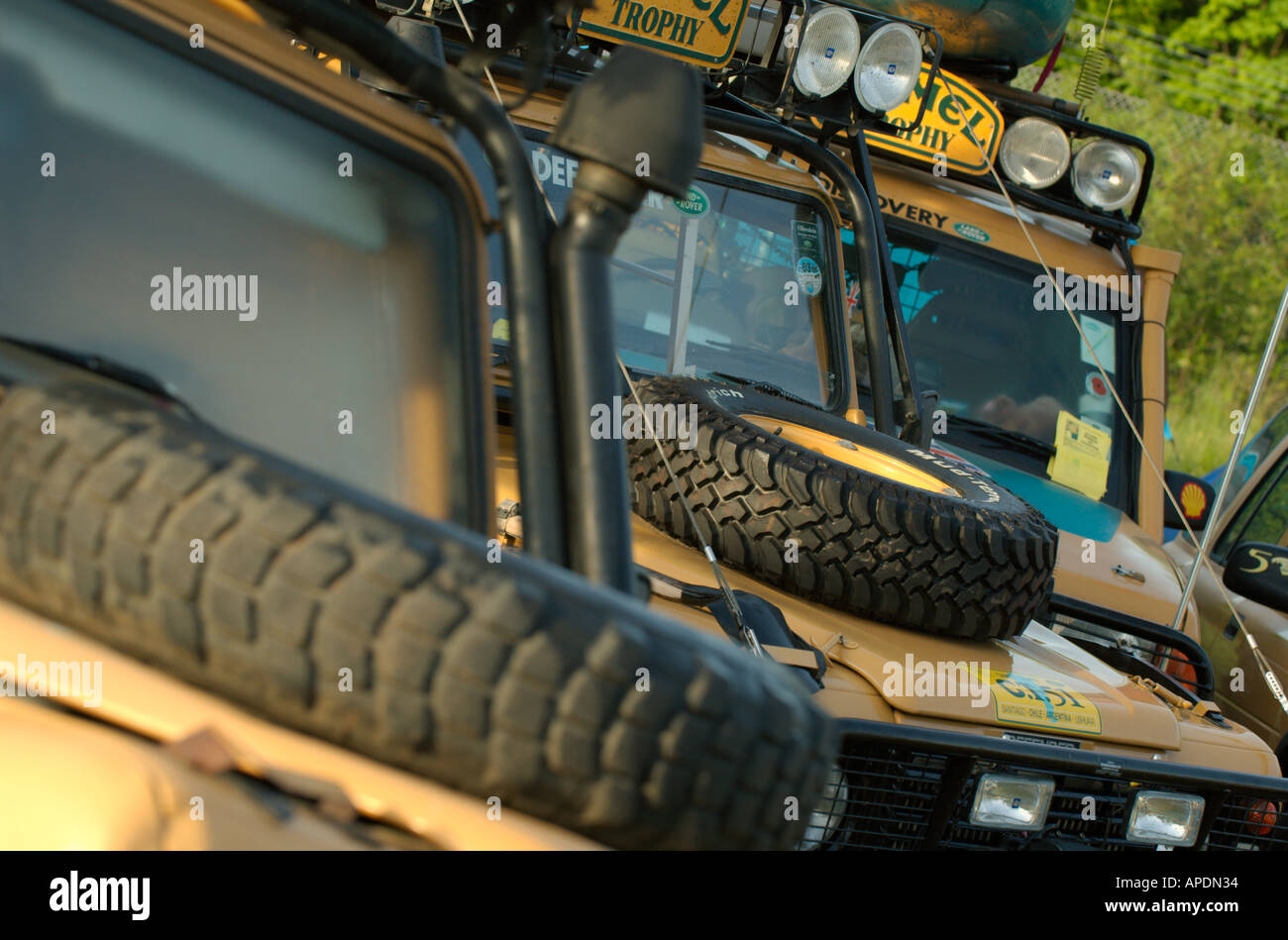 Camel Trophy Land Rover Defender Stock Photo - Alamy