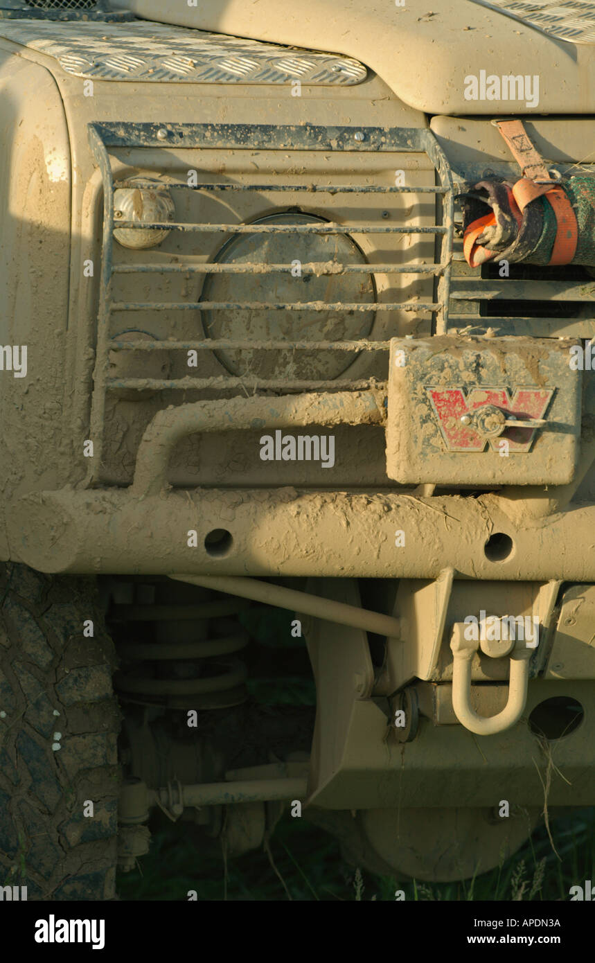 Landrover defender off roading in hi-res stock photography and images ...