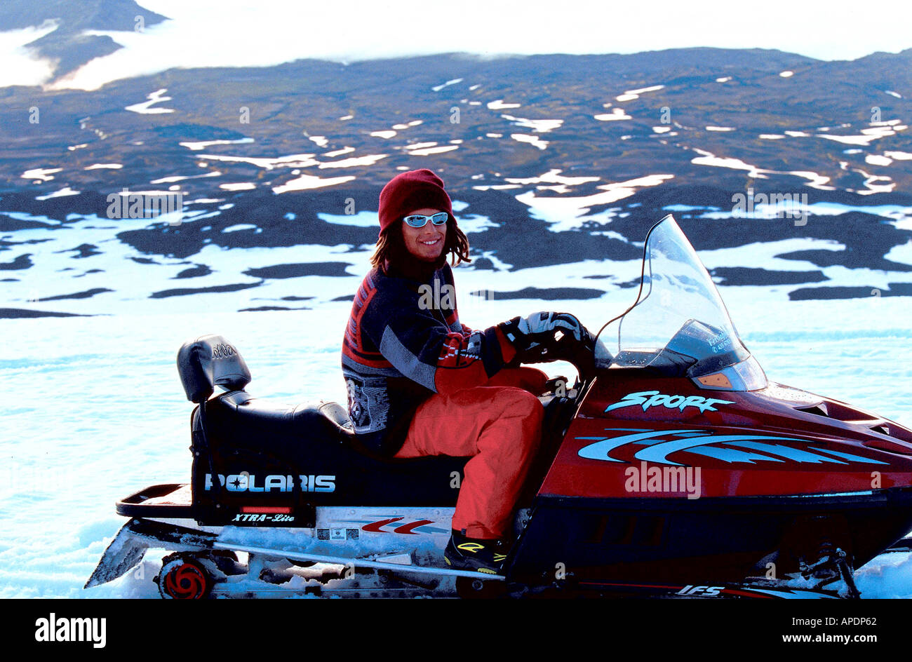 Snowmobiling iceland hi-res stock photography and images - Alamy