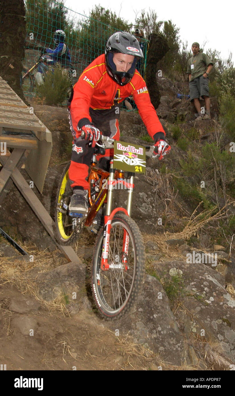 Luke Radnor Aus competing in the Extreme Red Bull event at Jindabyne ...