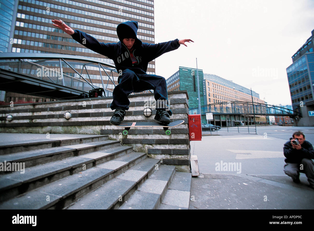 Danny Kass skating in the Radisson Plaza Oslo Norway during the Arctic ...