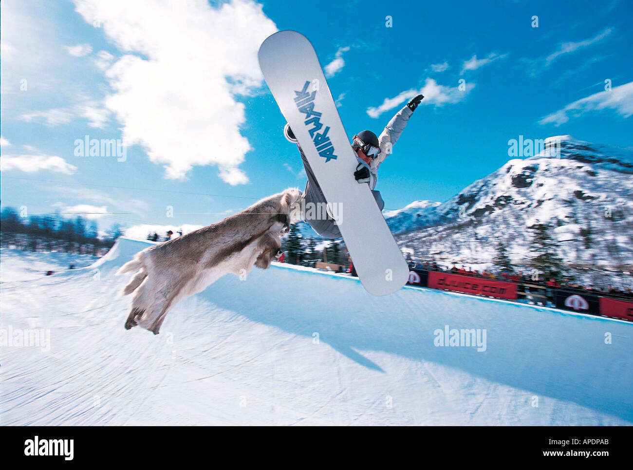 Tom Gilles snowboarding at the Arctic Challenge Hemsedal Lofoten Norway ...