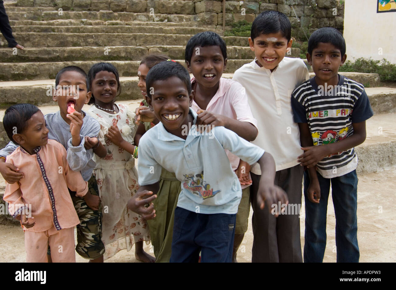 local tamil hindu children, highlands of Sri Lanka ©Mark Shenley 2006 ...