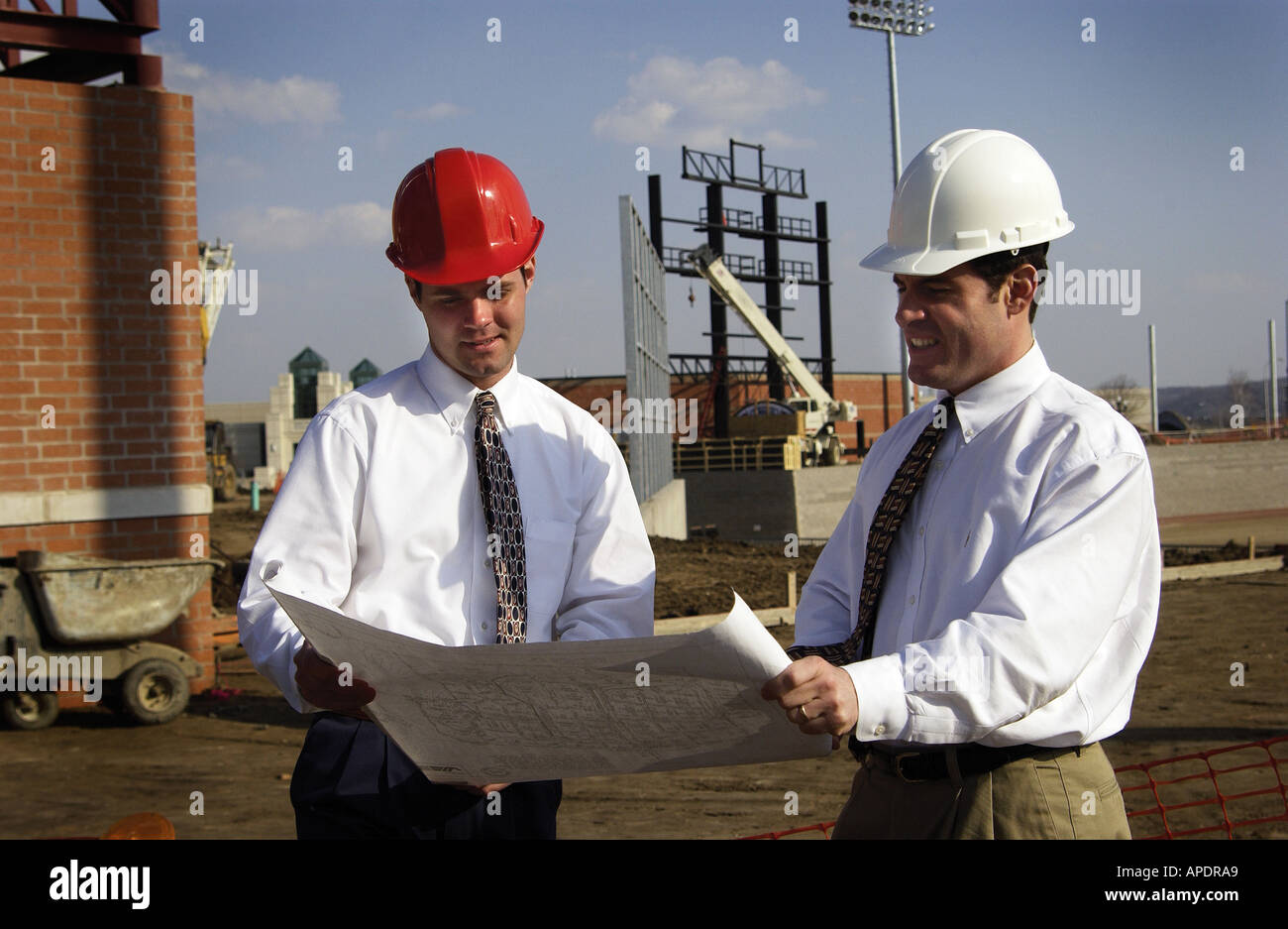 Construction managers on site Stock Photo - Alamy
