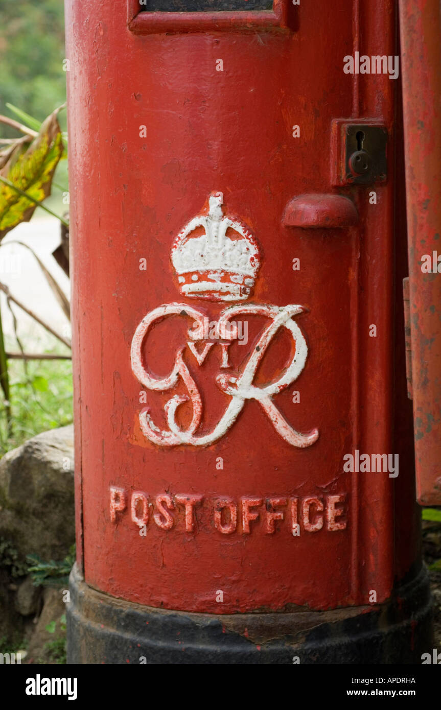 Original King George VI post box, Haputale, central highlands, Sri ...