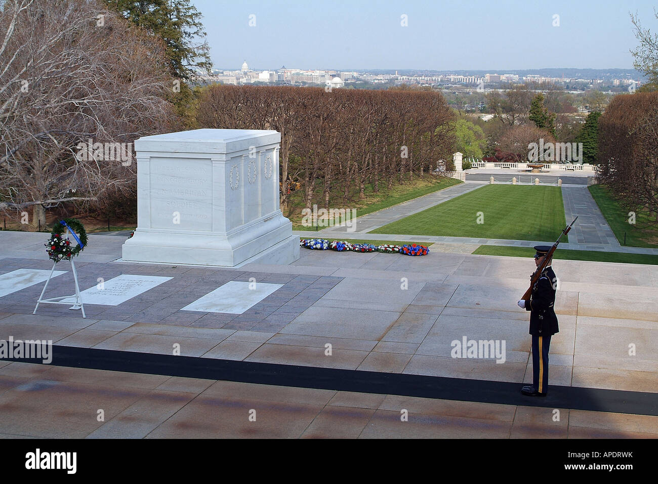 Tomb of the Unknown Soldier in Arlington Cemetery Stock Photo - Alamy