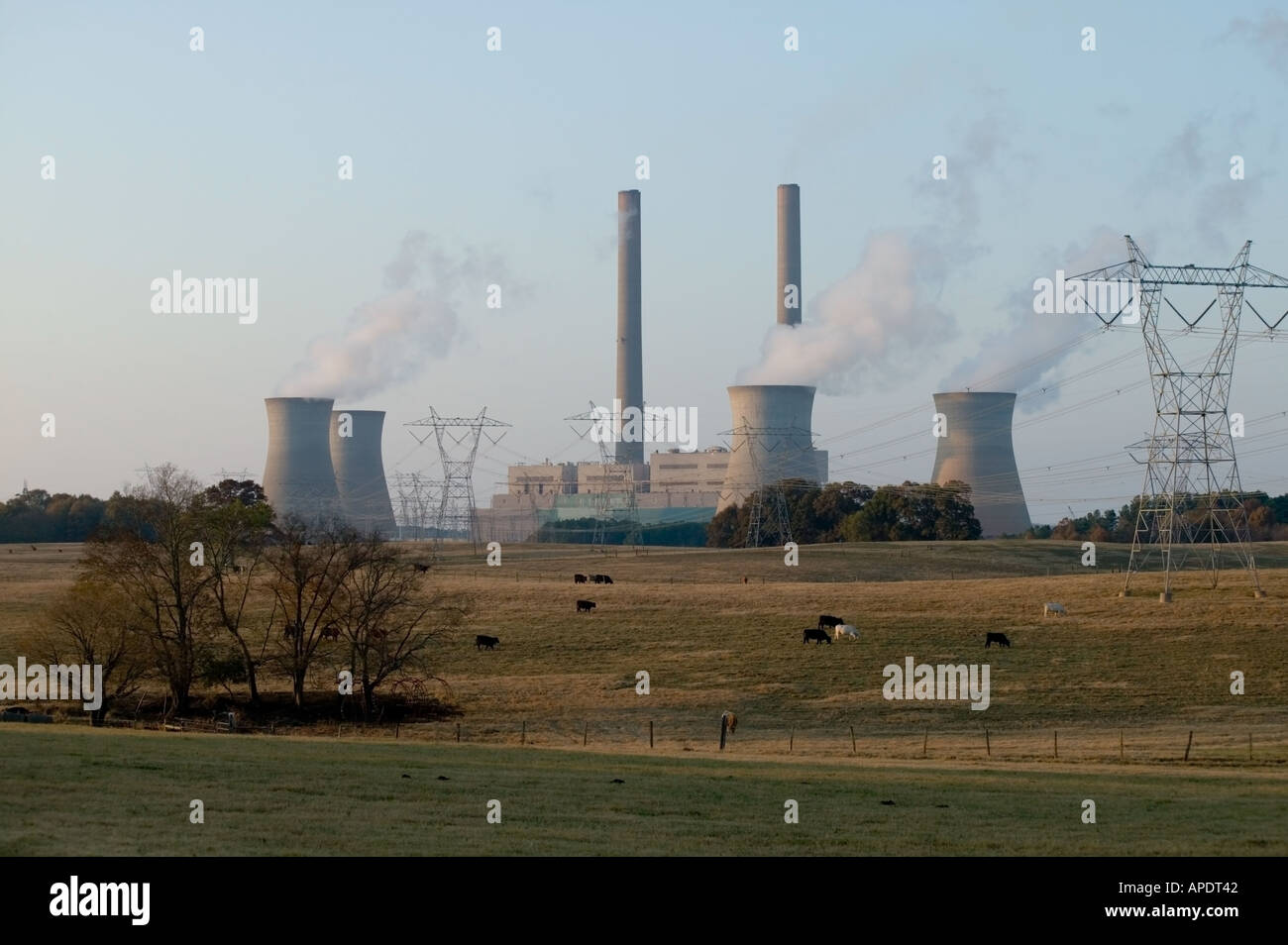 power plant pollution environment 2 Stock Photo - Alamy