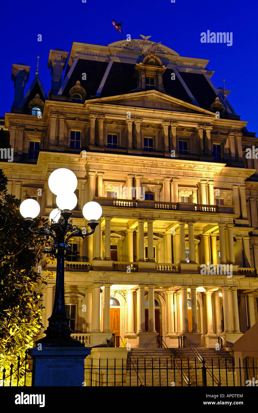 Old Executive Office Building at dusk, Washington DC Stock Photo - Alamy