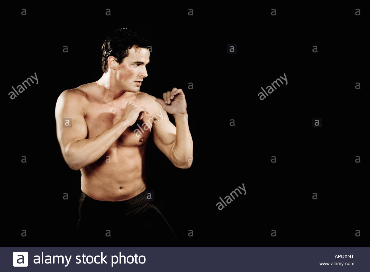 Muscle Man Boxing Stock Photos & Muscle Man Boxing Stock Images - Alamy