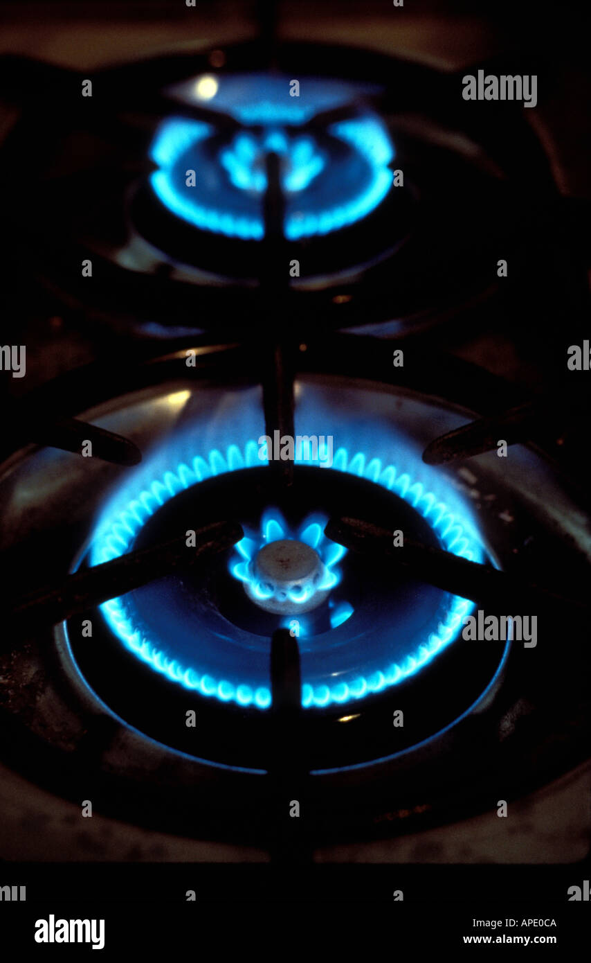 Blue gas stove hi-res stock photography and images - Alamy