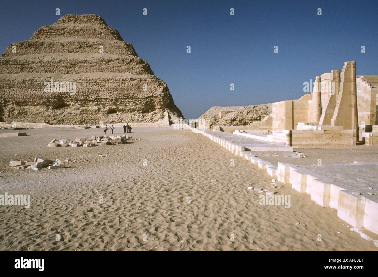 The world oldest standing step pyramid at the ancient burial ground of ...