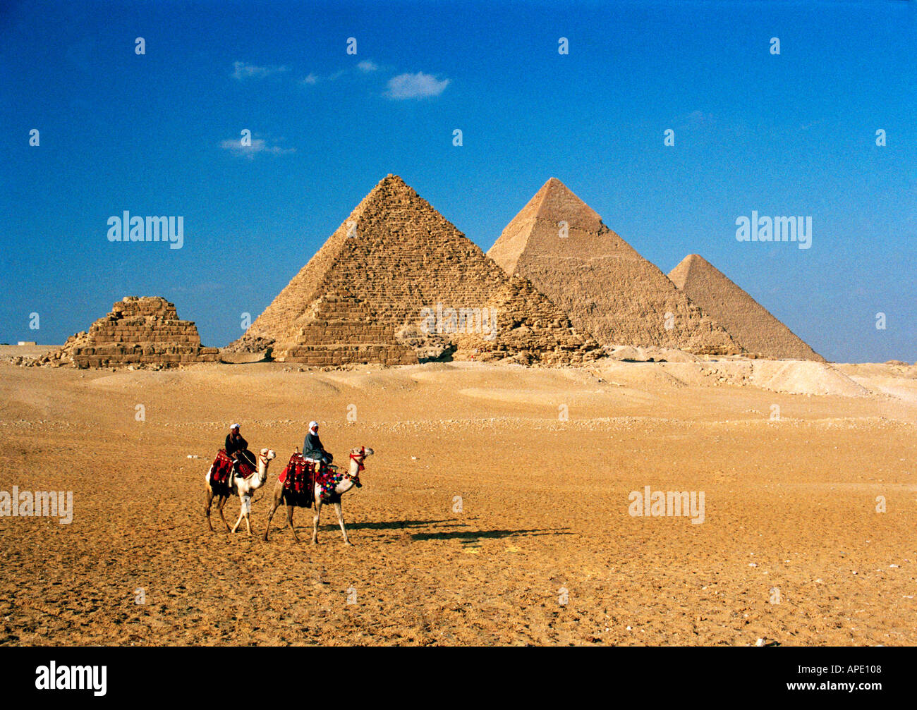 Egypt, Cario, The Great Pyramids of Giza Stock Photo - Alamy