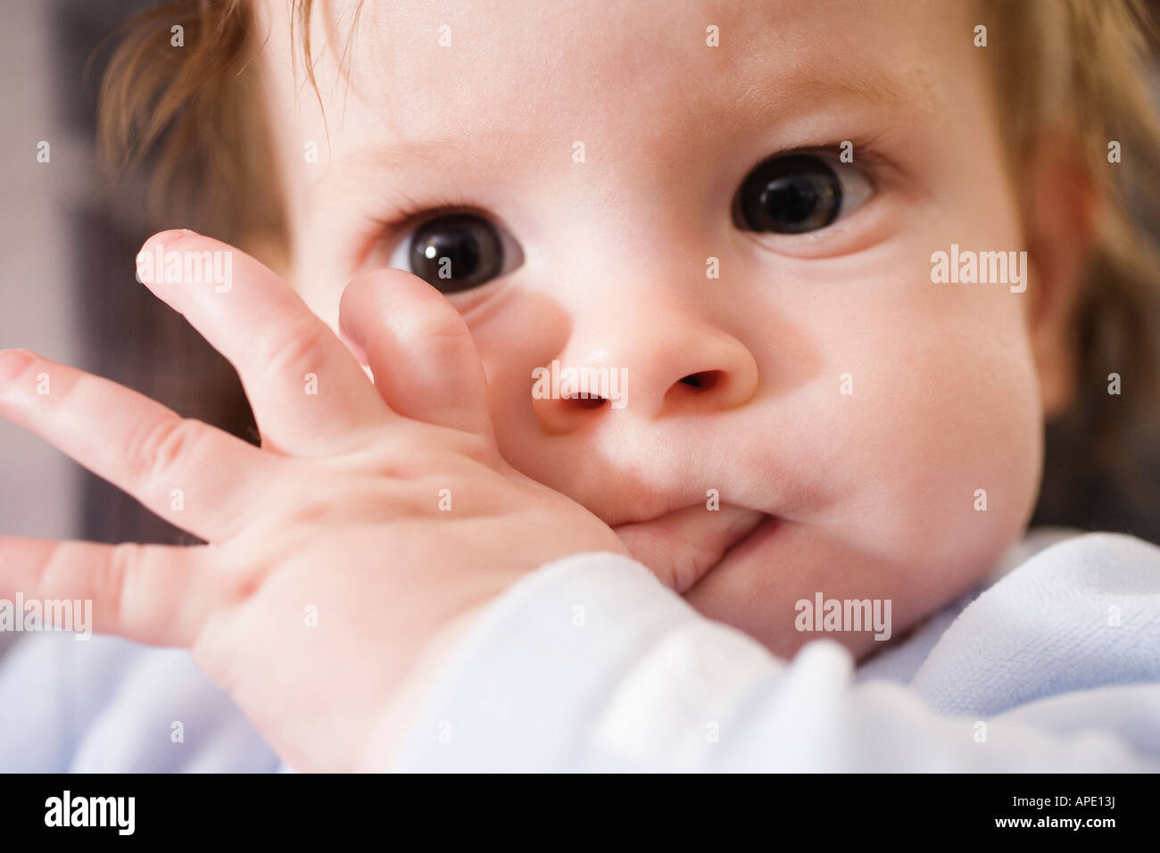 Portrait cute child sucking thumb hi-res stock photography and images ...